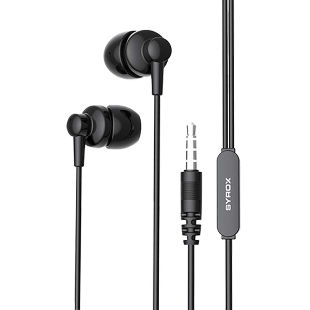 SYROX In-Ear Slušalice S Mikrofonom | Žične | 3.5mm | Kontrola Glasnoće ...