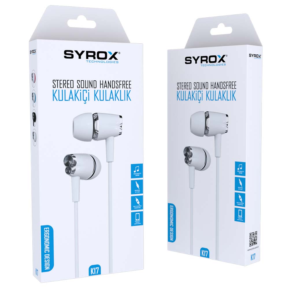 SYROX In-Ear Slušalice S Mikrofonom | Žične | 3.5mm | Kontrola Glasnoće ...