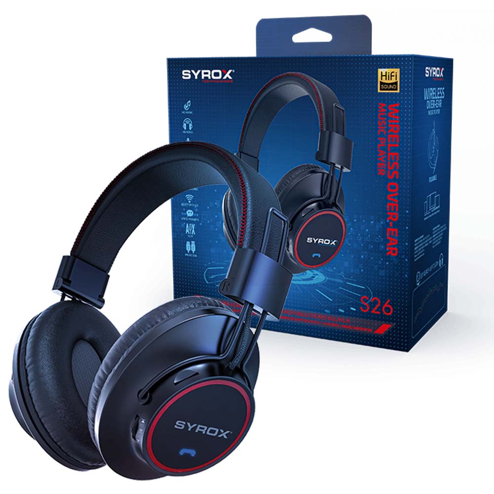 SYROX Bluetooth OverEar Slušalice | AUX, MicroSD, FM Radio | 5.1 ...