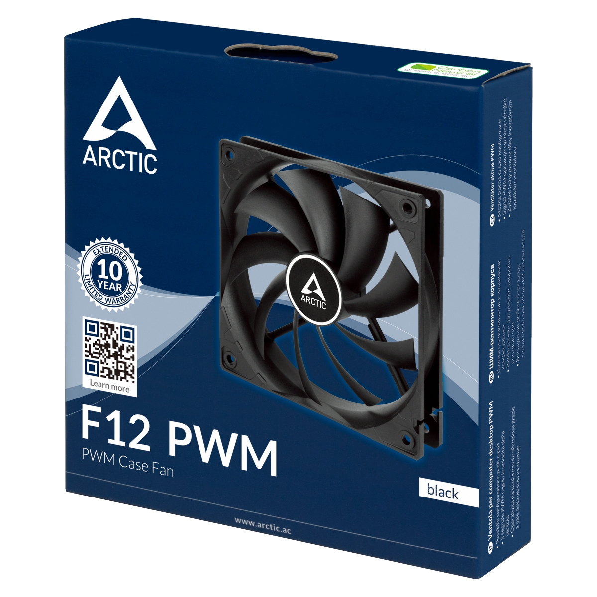 Arctic F12 PWM Case Fan Black120 mm PWM Case Fan - Orbiter G