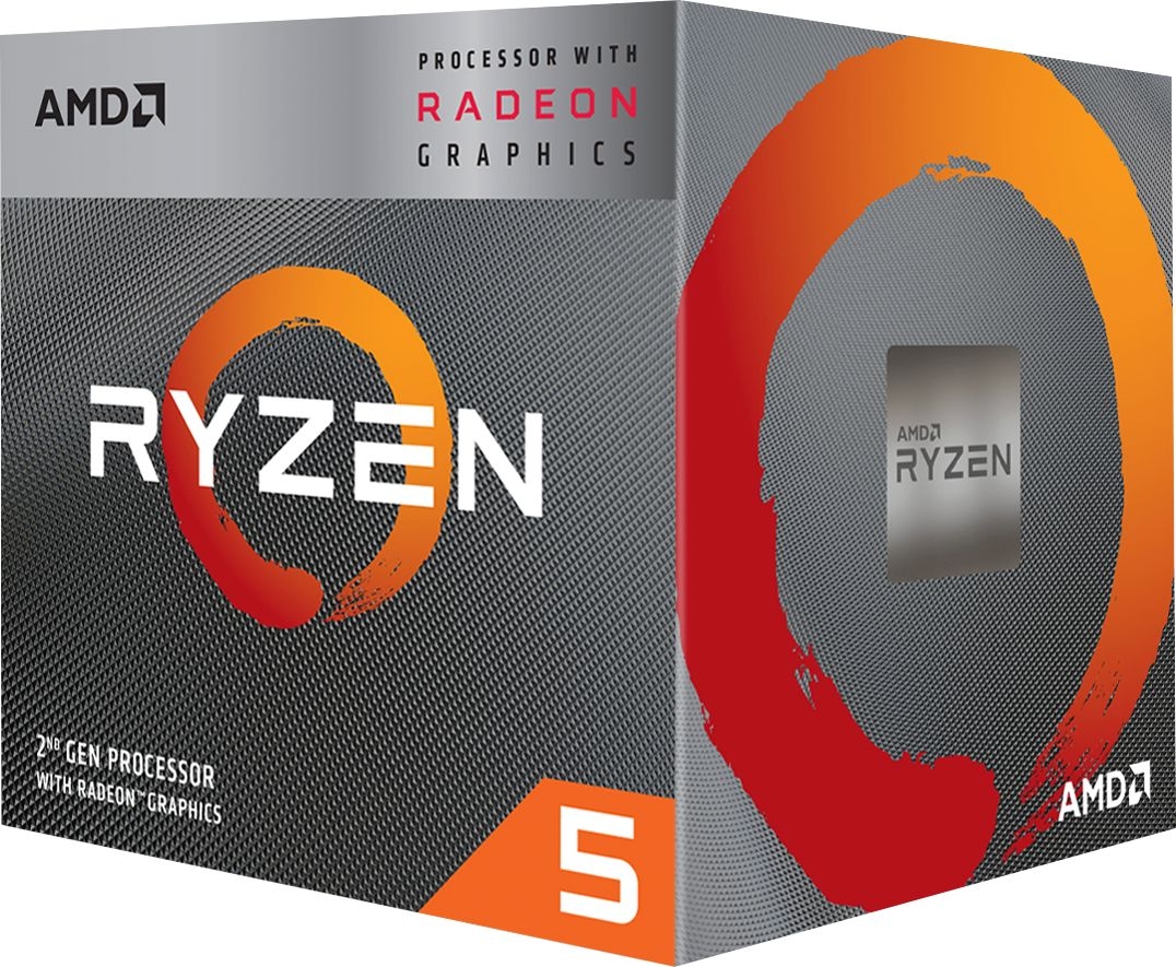 AMD Ryzen 5 3400G AM4 BOXCPU 4 cores,8 threads3.7GHz,4MB L3,65W,Radeon ...