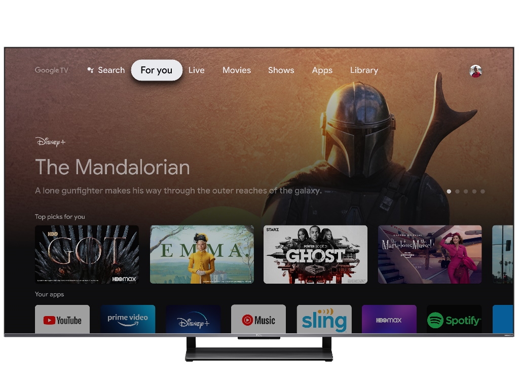 TCL 75" C735 4K QLED TV | Google TV | 144Hz - Orbiter G