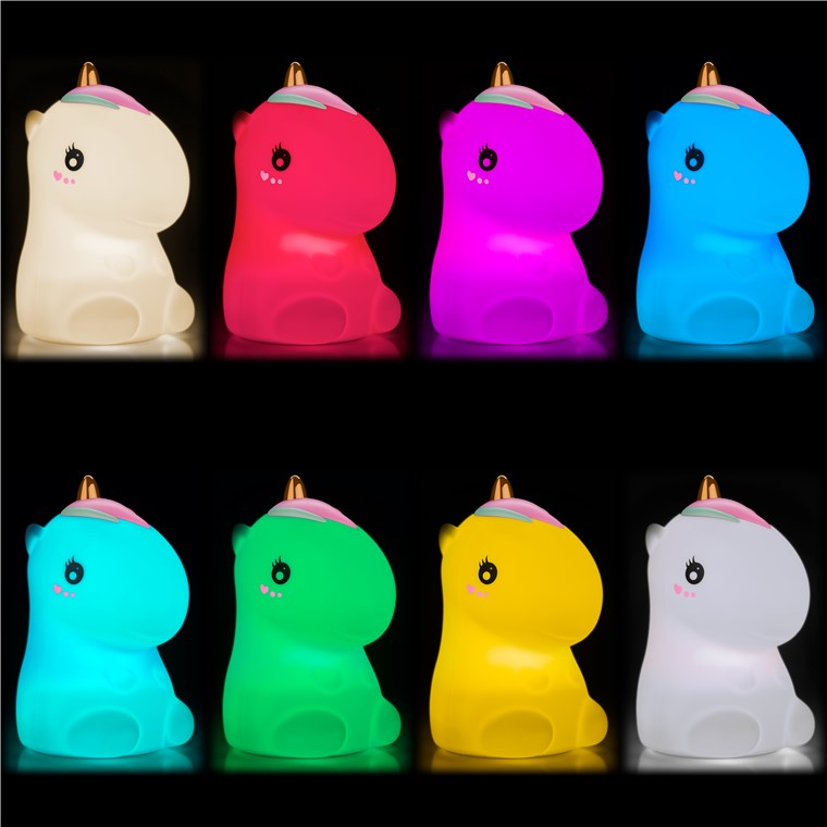 LED Lampa Jednorog | 7 boja (RGB) | Punjiva Baterija | Touch Senzor ...