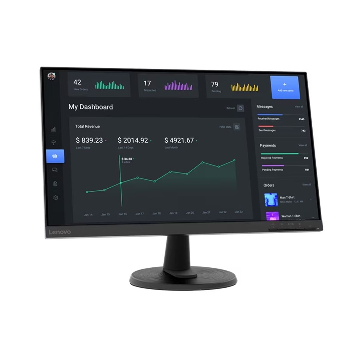 Monitor Lenovo D24-45 | 24" | FHD | VA - Orbiter G
