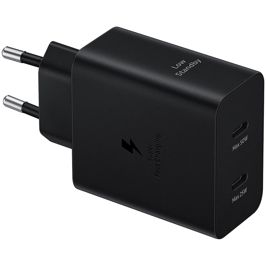 Samsung 50W USB-C Power Adapter Duo Black - Orbiter G