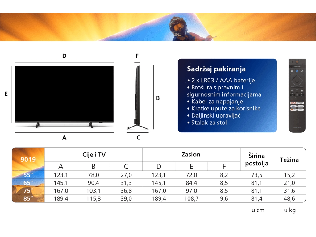 Philips The Xtra TV | 55" | 4K | Mini LED | Titan OS | 55PML9019/12 - Orbiter G